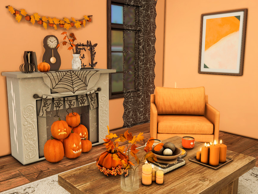 The Sims Resource - Haunted Living Room (TSR only CC)