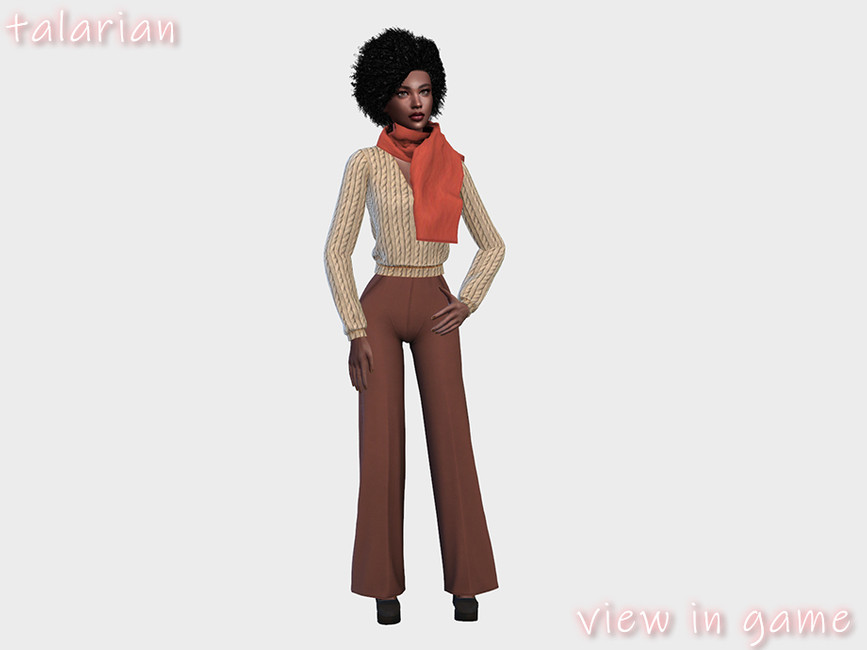 The Sims Resource - Cora outfit pants and sweater