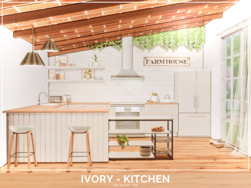 The Sims Resource - Ivory Kitchen - TSR Only CC