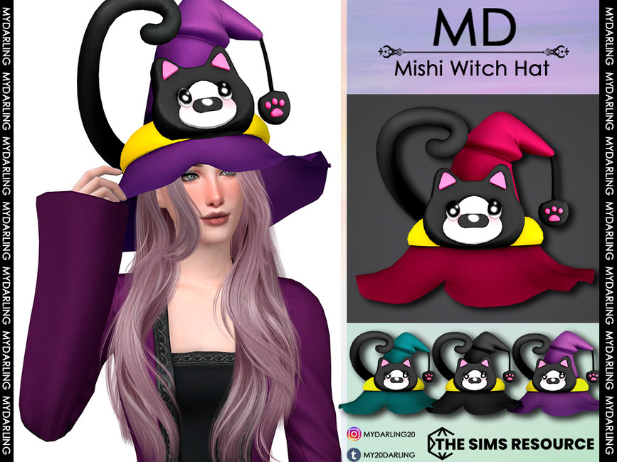 The Sims Resource - mishi witch hat ADULT