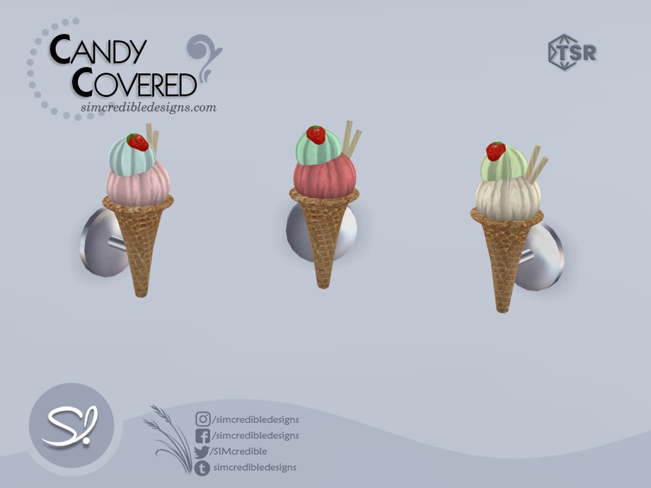 The Sims Resource - Candy Covered Ice cream Wall Lamp