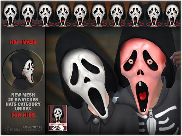 The Sims Resource | Scream Mask for Kids