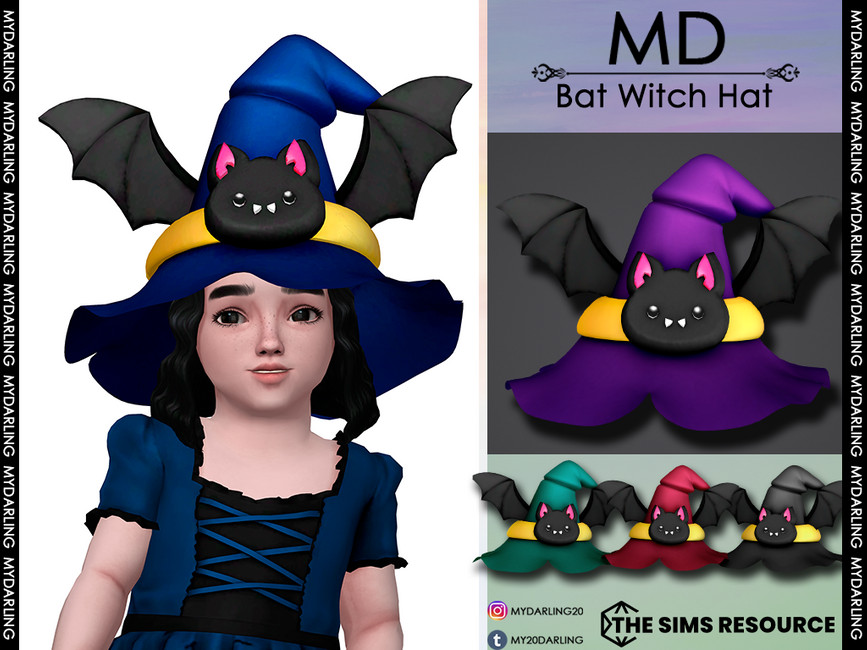 The Sims Resource - Bat Witch Hat Toddler