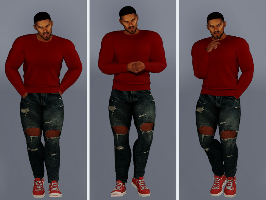 The Sims Resource - Model Male (PosePack IN Game Mode)
