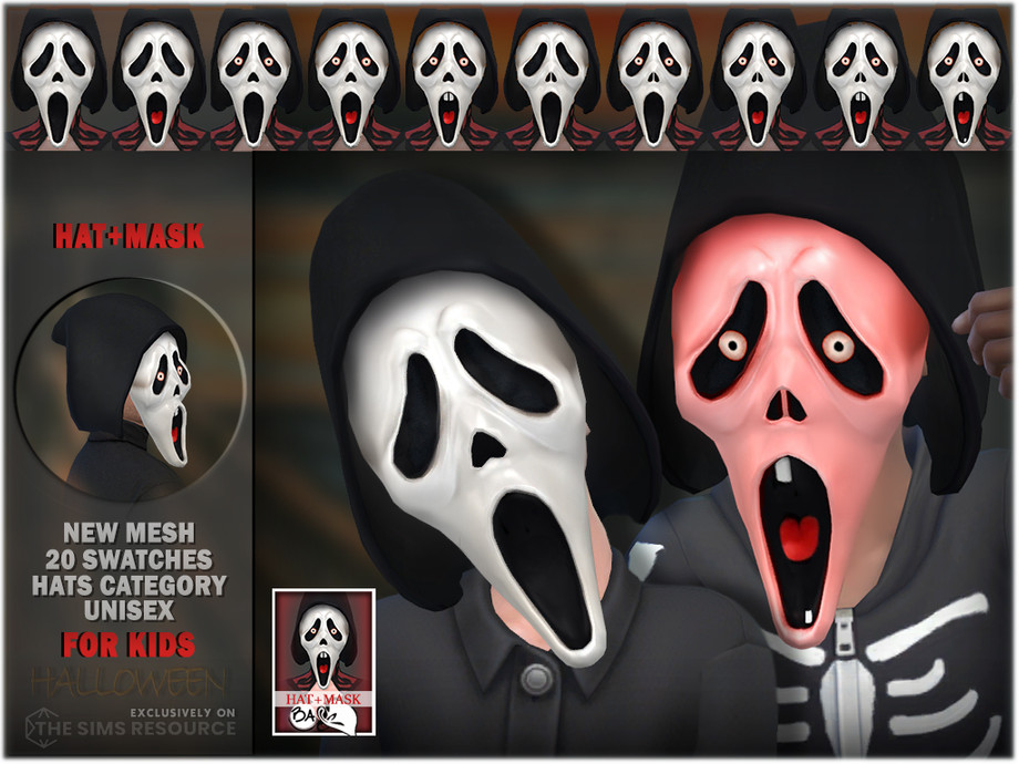 The Sims Resource | Scream Mask for Kids
