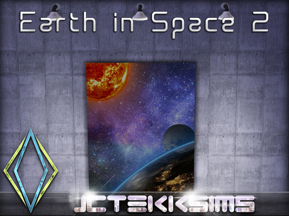 The Sims Resource - Earth in Space 2 Wall Art