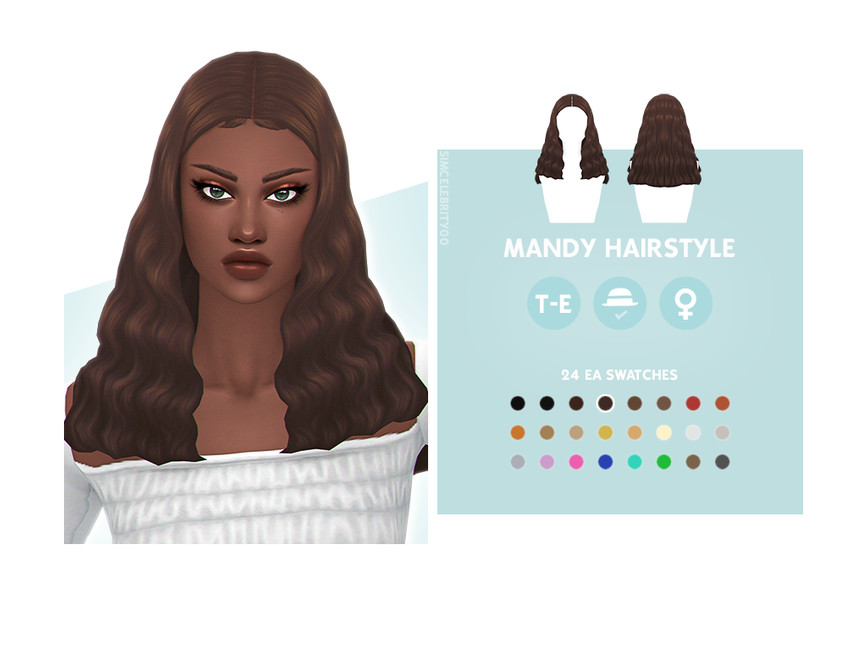 The Sims Resource - Mandy Hairstyle