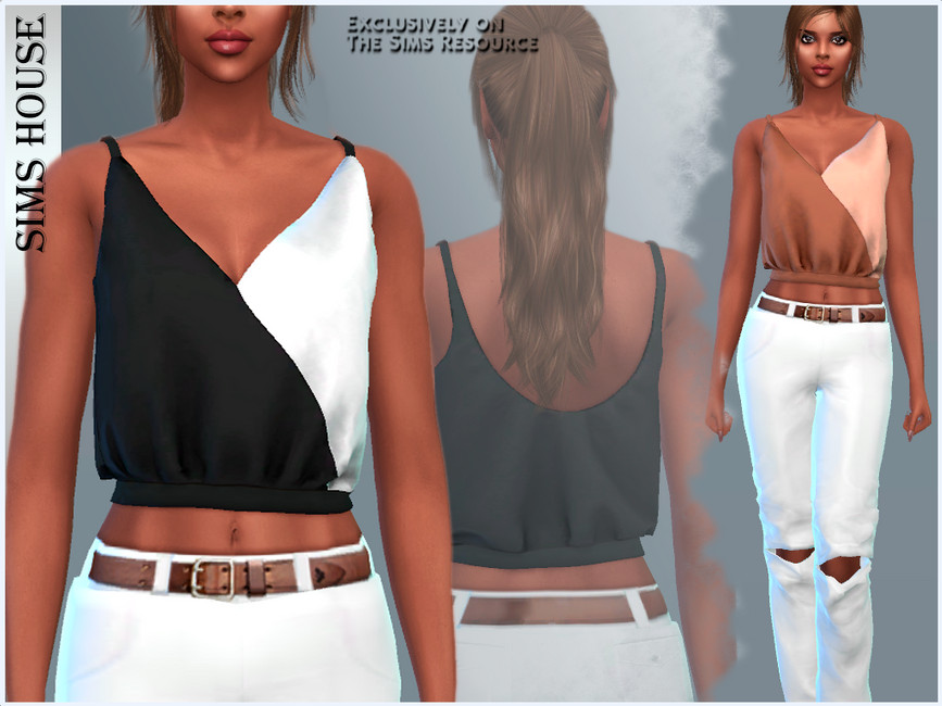The Sims Resource - WOMEN'S SILK TANK TOP