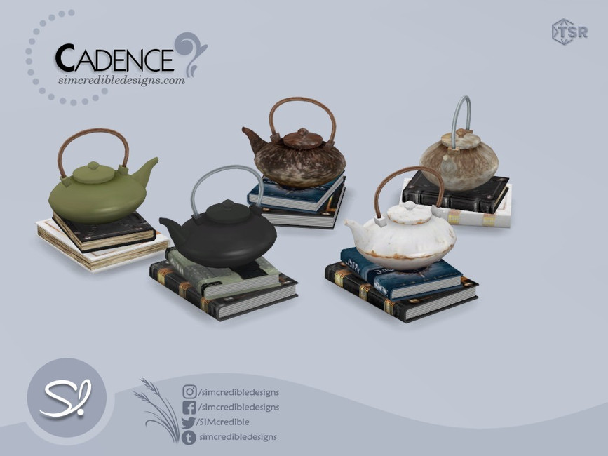The Sims Resource - Cadence Teapot and books