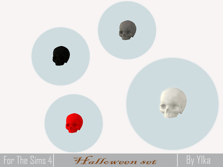The Sims Resource - [SJB] Halloween set - skull by Ylka