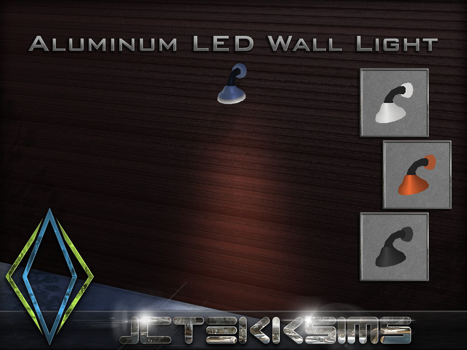 The Sims Resource | Aluminum LED Wall Light