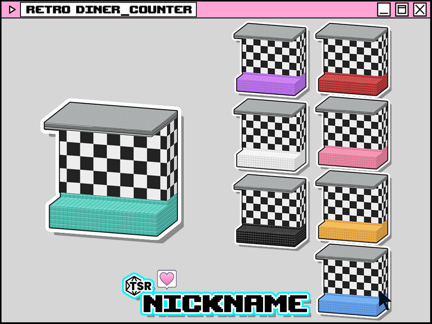 The Sims Resource - retro diner_counter