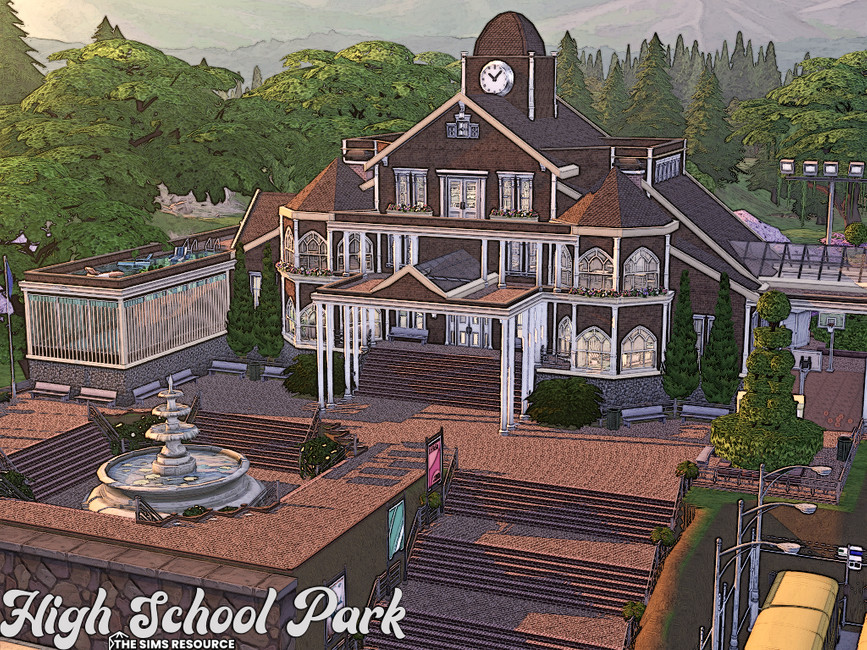 The Sims Resource - High School Park | noCC