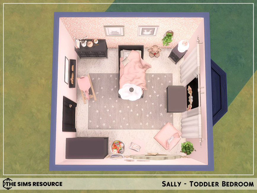 The Sims Resource - Sally - Toddler Bedroom (TSR CC Only)