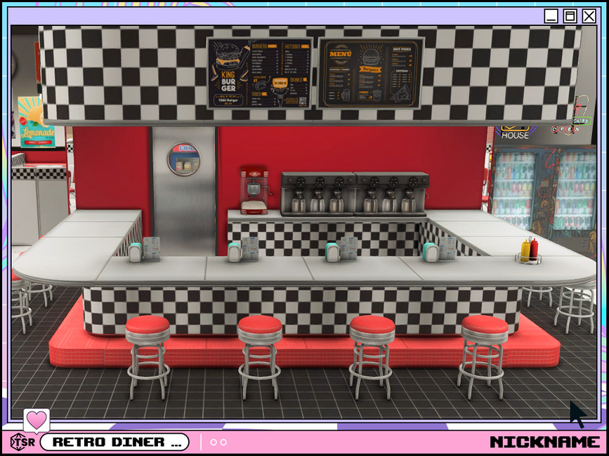 The Sims Resource - retro diner set