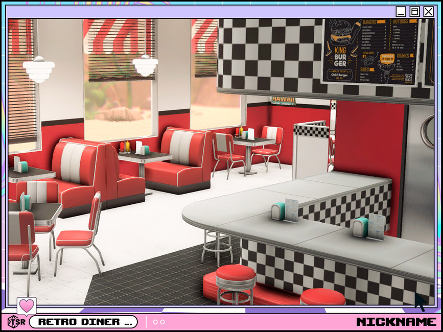 The Sims Resource - retro diner set