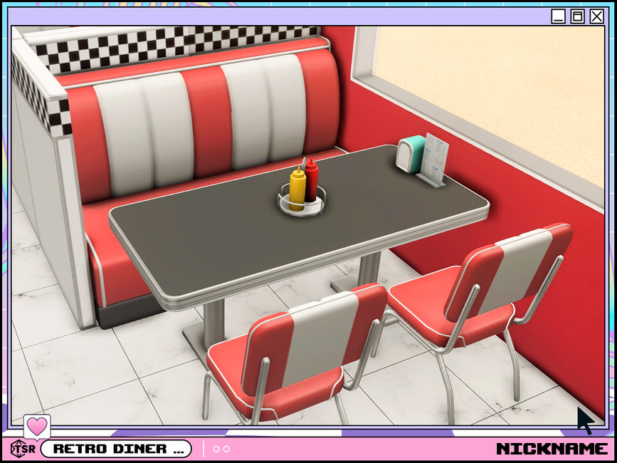 The Sims Resource - retro diner set
