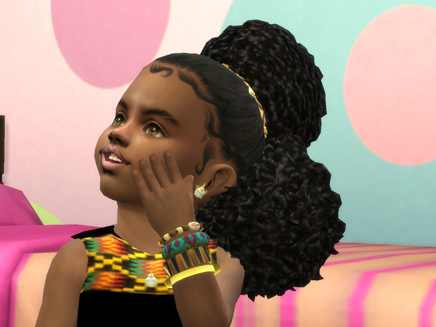 The Sims Resource - Updo Puffs ~ Toddler