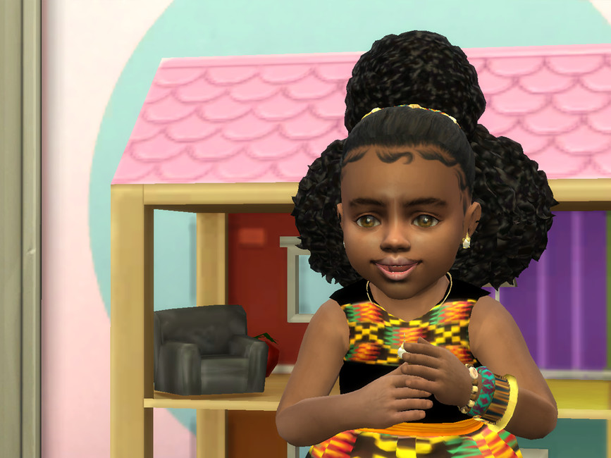 The Sims Resource - Updo Puffs ~ Toddler