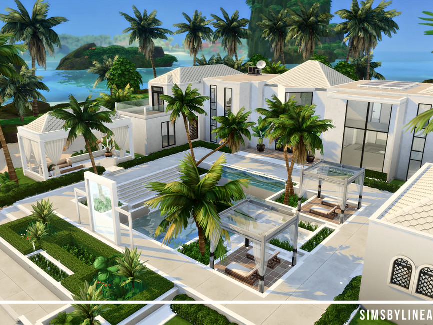 The Sims Resource - Palm Tree Mansion