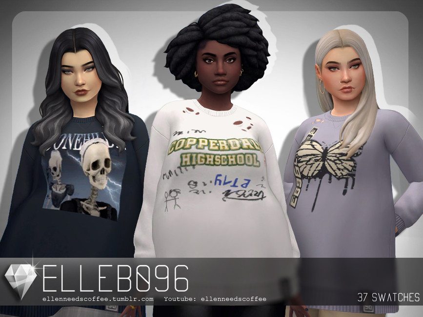 The Sims Resource - Anonymous Sweater Female (base game)