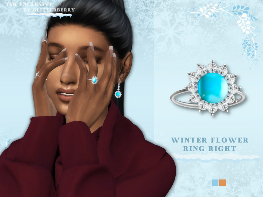 The Sims Resource - Winter Flower Ring Right