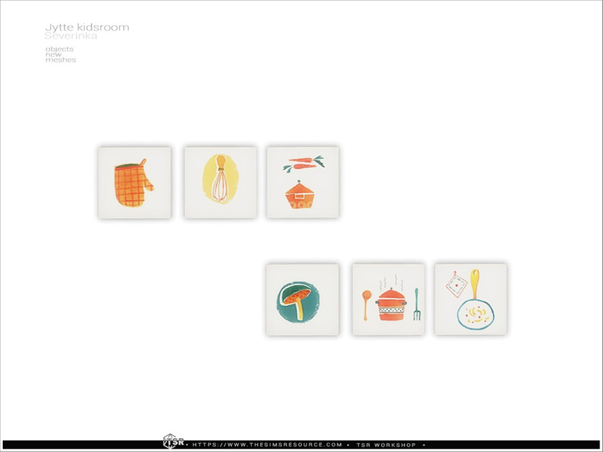 The Sims Resource - Jytte kidsroom toys - kitchen posters