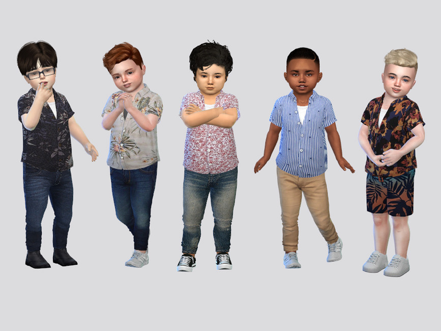 The Sims Resource - Aries Button Shirt