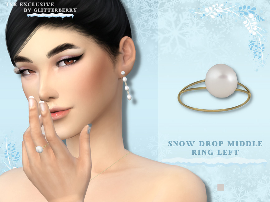 The Sims Resource - Snowdrop Ring Middle Left