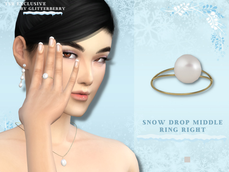 The Sims Resource - Snowdrop Middle Ring Right