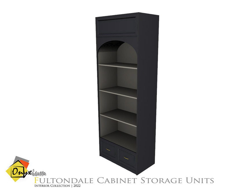 The Sims Resource - Fultondale Arch Cabinet With Two Drawer And Shelf