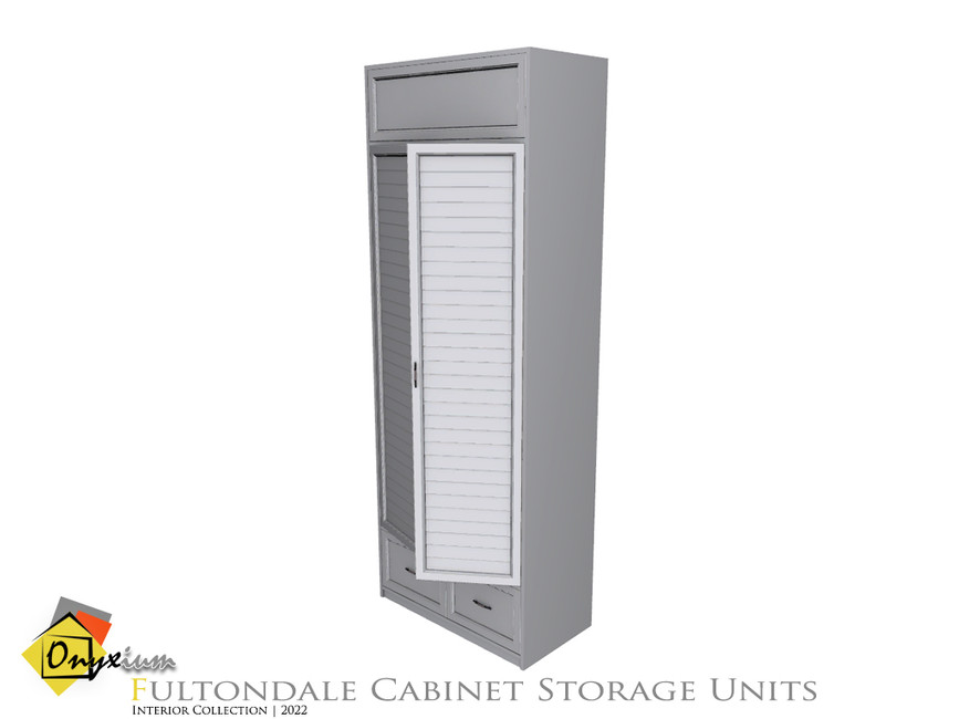 The Sims Resource - Fultondale Cabinet With Two Drawer And Two Door ...