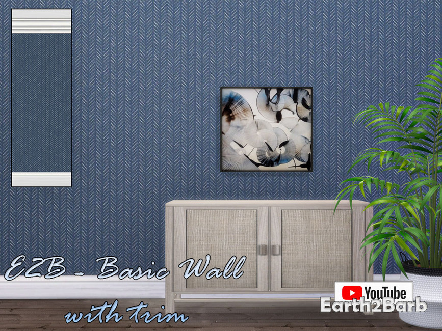 The Sims Resource - Basic Wall With Trim