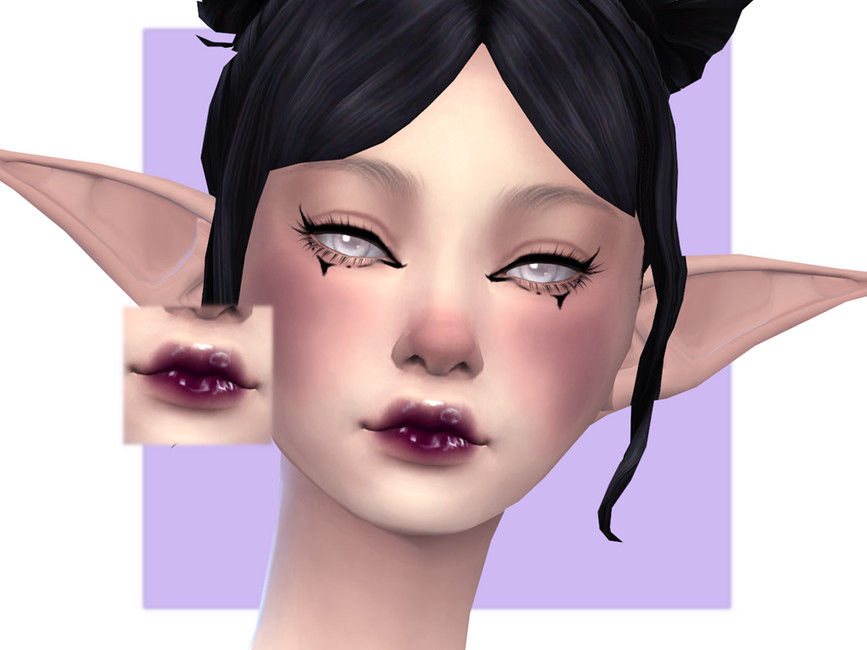 The Sims Resource - Fang Lipgloss