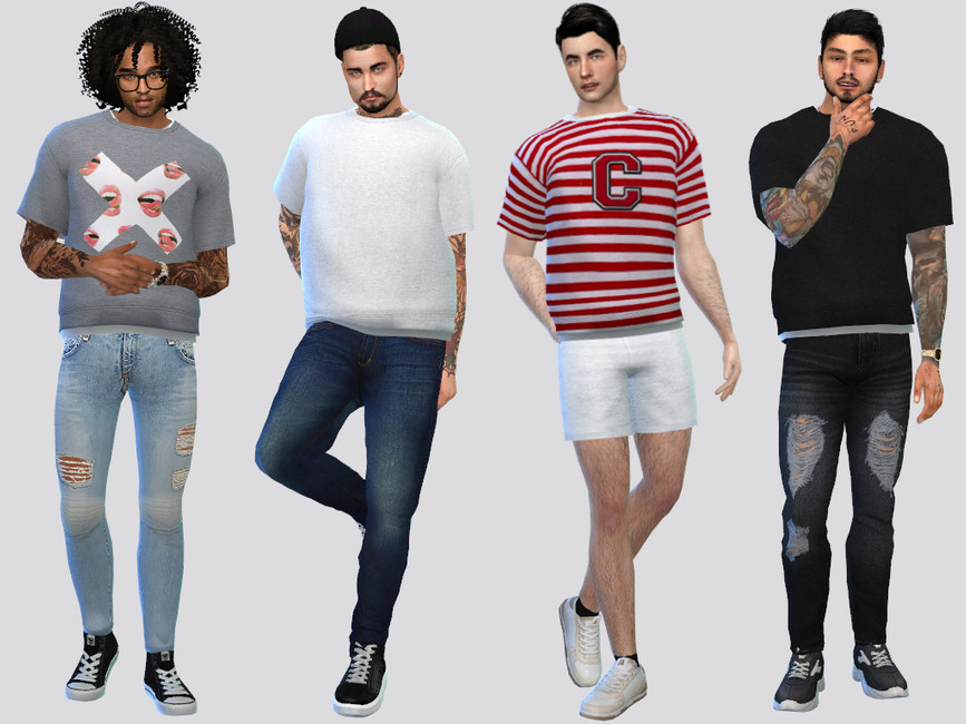 The Sims Resource - Large Tee Shirts