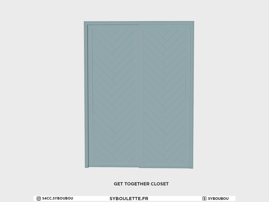The Sims Resource - Millennial - Get Together wall closet