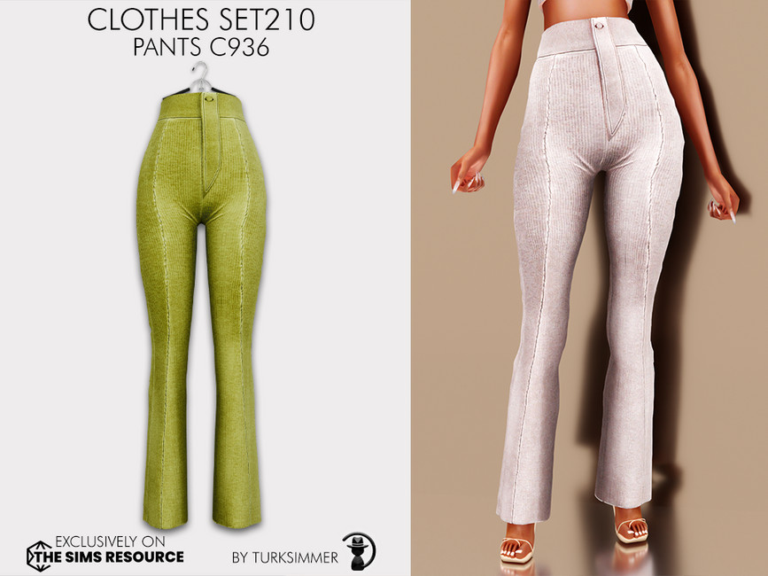 The Sims Resource - Clothes SET210 - Pants C936