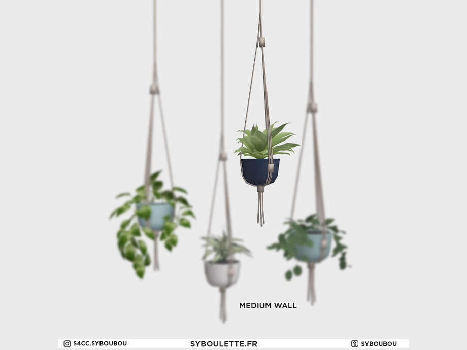 The Sims Resource | Millennial - Hanging plant (V2 - medium)