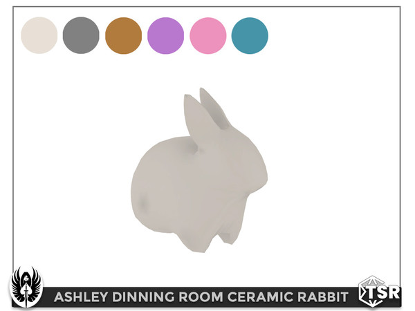 The Sims Resource | Ashley Dinning Room Ceramic Rabbit Figurine