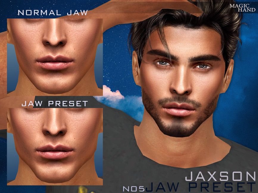 The Sims Resource - [Patreon] Jaxson Jaw Preset N05