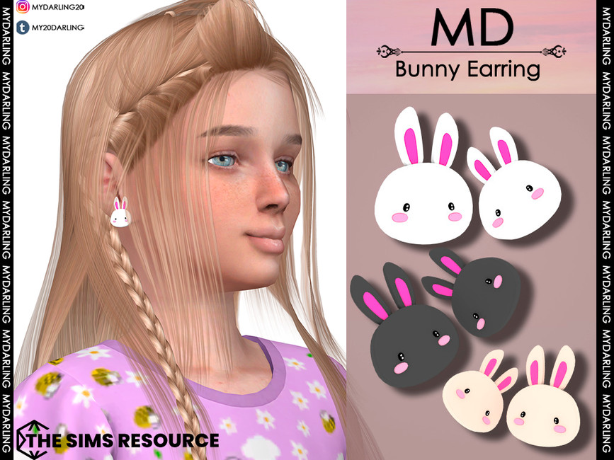The Sims Resource - bunny earring Child