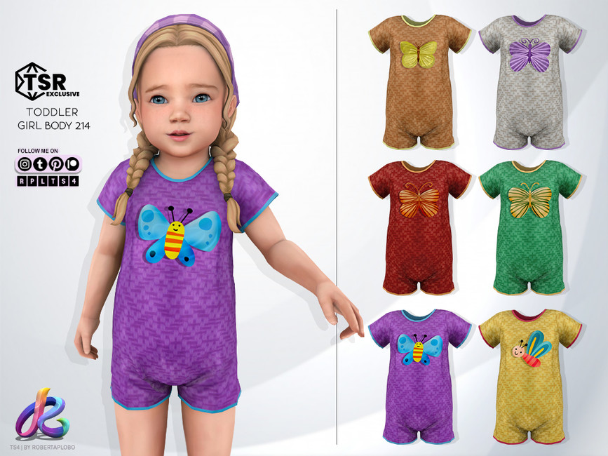 The Sims Resource - Toddler Girl Body 214