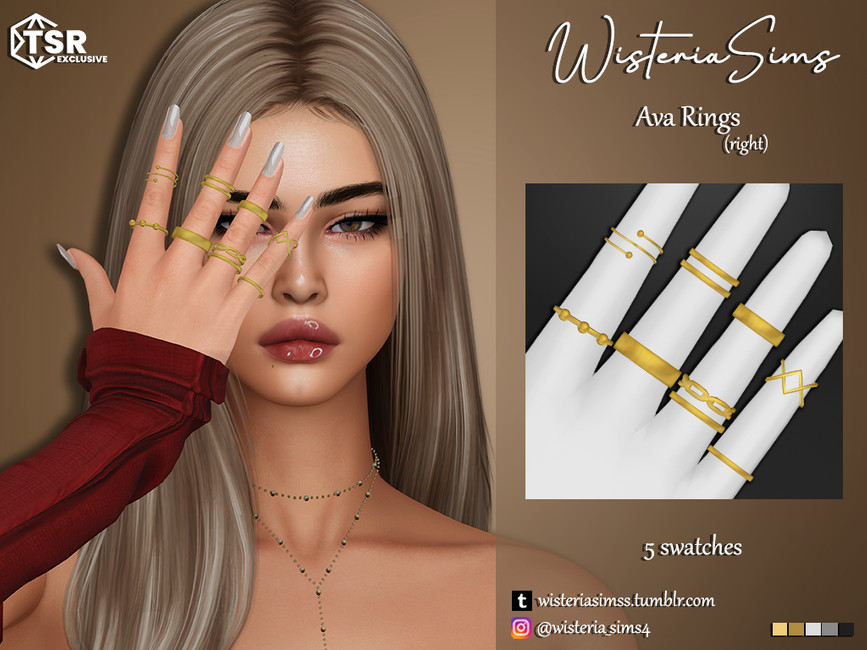 The Sims Resource - Ava Rings (right)