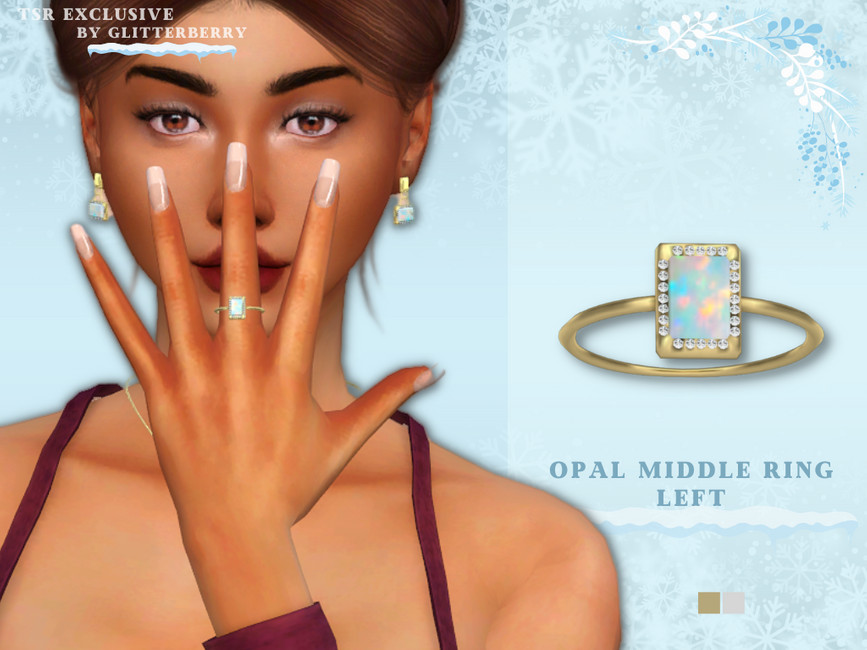 The Sims Resource - Opal Middle Ring Left