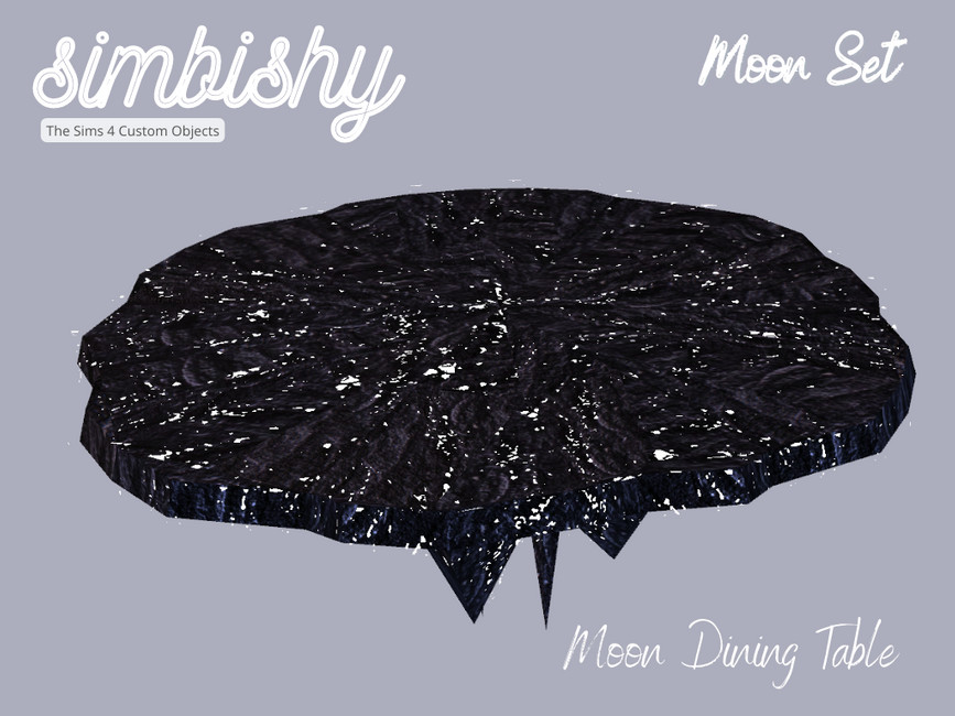 The Sims Resource - Moon Dining Table