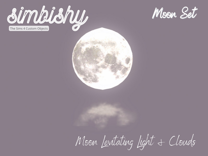 The Sims Resource - Moon Levitating Light & Clouds