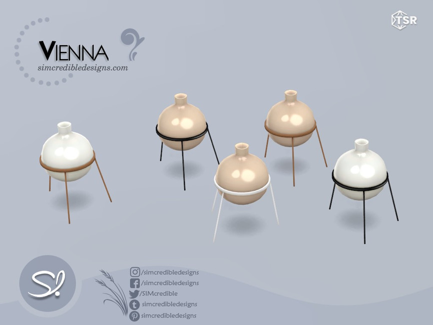 The Sims Resource - Vienna Tripod Vase 1