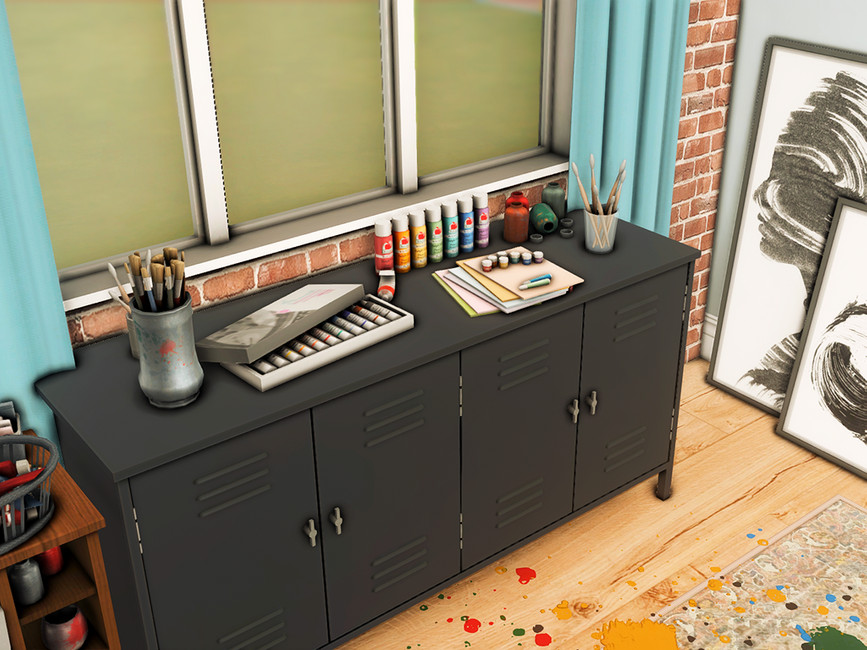 The Sims Resource - Senaida Art Room (TSR only CC)