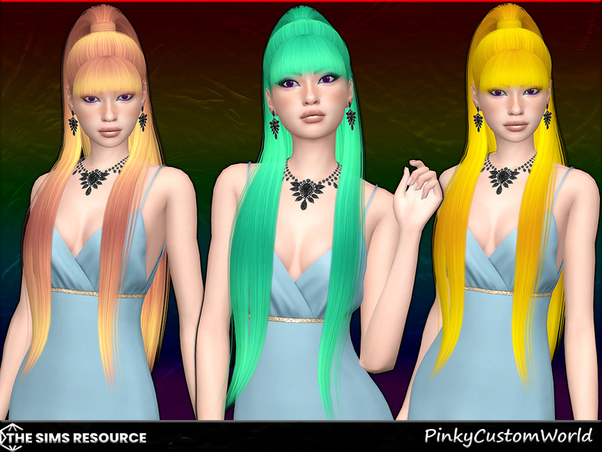 The Sims Resource - Bonus Retexture of Dangerous Woman (Bangs) hair by Ade