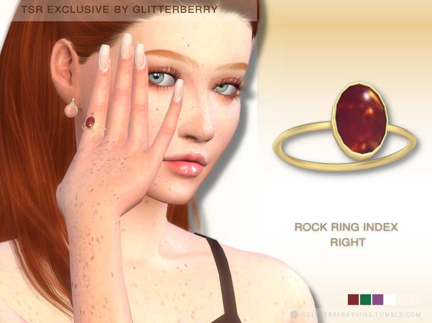 The Sims Resource - Rock Index Ring- Right